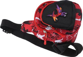 BESPORTBLE MAGICLULU Schultertasche mit Dinosaurier Muster Rot Leichtes und Strapazierf&auml;higes Material 5.5X2.8X7 Zoll Geeignet f&uuml;r Schule und Outdoor Aktivit&auml;ten