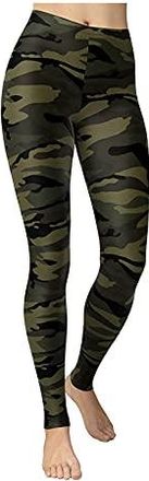 Generic Legging de sport 2026 pour femme - Pour course &agrave; pied, fitness, yoga - Taille &eacute;lastique - Imprim&eacute; tendance, camouflage, XXL