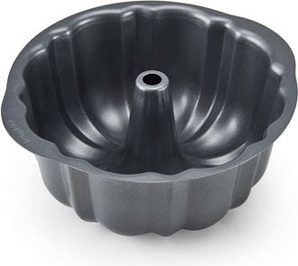 Instant Pot Gugelhupf Backform, Backform aus Karbonstahl, Antihaftbeschichtete Ofenform f&uuml;r Deko Kuchen und Torten, Auflaufform f&uuml;r Dessert, Schwarz, 20,5 x 18,5 