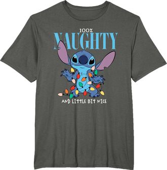 Disney Weihnachten Lilo & Stitch Naughty & Nice T-Shirt