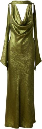 Adrianna Papell Abendkleid Foiled Chiffon Long Dress Metallisch schimmerndes, &auml;rmelloses Abendkleid