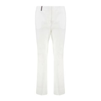 PESERICO Klassische ausgestellte Hose - - Trousers - Damen - Wei&szlig; - XS