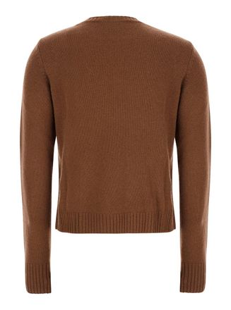 Max Mara Womens Sweater Mstfaraone Brown Wool Tops Top