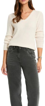 Morgan Pullover, Elfenbein M, XS