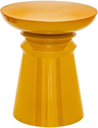 Atmosphera Totem-Beistelltisch Jaya Metall senfgelb D38cm - Atmosphera cr&eacute;ateur dint&eacute;rieur