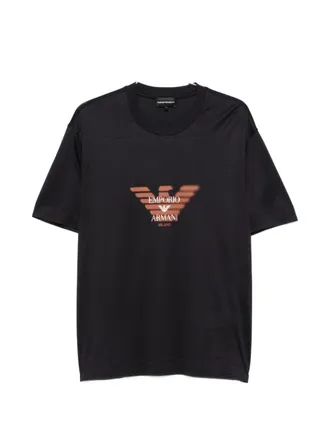 Emporio Armani Logo-Printed T-Shirt - Black