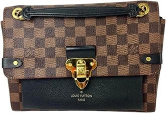 Louis Vuitton Sac bandouli&egrave;re Vavin PM Damier Ebene Pre-owned - Femme - Pre-owned - Brun - Taille: ONE Size