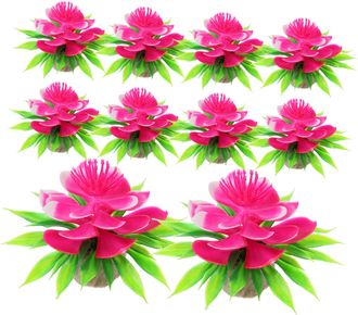 Valiclud 10 Stück Teiliges Sushi Deko Künstlichen Lotusblumen Leichte Natürliche Tellerdekoration für Restaurant Hotel und Party Ansprechendes Blumen Ornament 