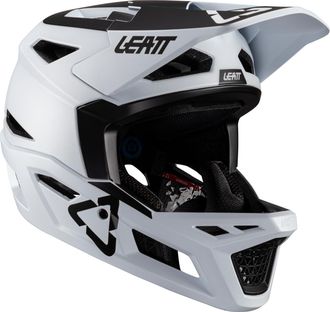 Leatt Casque MTB Gravity 4.0-Blanc White-M 57-58cm Helm, Weiß, Größe M 57-58 cm