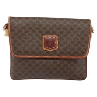 Celine Sac bandouli&egrave;re en toile Pre-owned - Femme - Pre-owned - Brun - Taille: ONE Size
