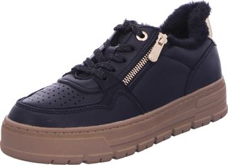 Marco Tozzi Damen Plateau Sneaker mit Schnürsenkeln Freizeit, Schwarz (Black Comb), 36 EU