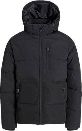 Jack & Jones Jjeowen Puffer Sn pour Homme, Noir, XL, Noir, x_l