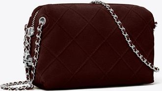 Tory Burch Damen Weiche Fleming Crossbody Bag aus Wildleder