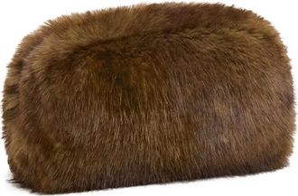 Apparis pochette Jumbo Noor zippée - Marron