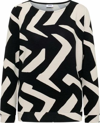 Cecil Ottoman Shirt - - Knitwear - Damen - Mehrfarbig - S