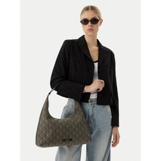 Calvin Klein Handtasche Calvin Klein Emblem Jacquard LV04F3635G Khakifarben