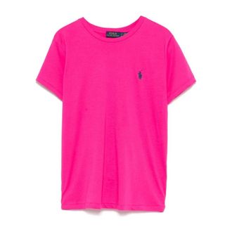 Polo Ralph Lauren Femme, Tops, Rose, Taille: 42 FR T-Shirt en Coton &agrave; Col Rond