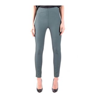 Jacob Cohen Pantalon en coton m&eacute;lang&eacute; &agrave; fermeture &eacute;clair - Femme - Pantalons - Vert - Taille: W27