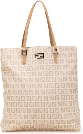 Fendi Shopper - Zucchino Canvas Tote - Gr. unisize - in Braun - für Damen