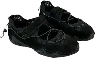 Generic NYSBH Ballerines plates pour femme Chaussures de sport &agrave; fond souple Polyvalentes Sandales &agrave; talon plat Adulte Femme, Noir, 37.5 EU