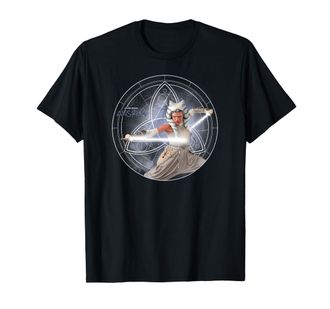 Star Wars Ahsoka Part 5 White Costume Lightsabers & Star-Map T-Shirt