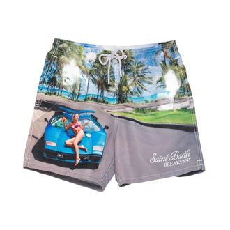 MC2 Saint Barth Homme, Maillots de bain, Multicolore, Taille: XL Gustavia Swim Shorts