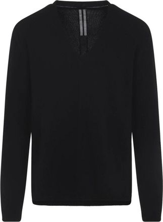 Rick Owens Homme, Pulls, Noir, Taille: M V-neck Tricots