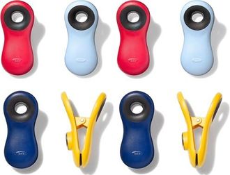 Oxo Good grips - Pinces multiusage magn&eacute;tiques - 4 pi&egrave;ces assorties (Lot de 2)