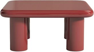 Vente-Unique Table basse en MDF - Bordeaux laqu&eacute; - TAMISDA
