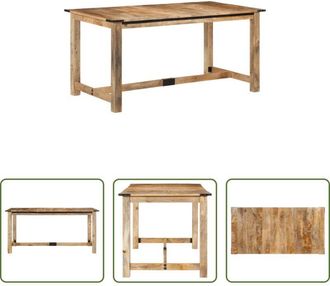 vidaXL vidaXL Table de cuisine - Table &agrave; manger 160x80x75 cm bois de manguier massif