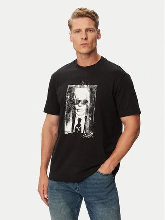 Karl Lagerfeld T-Shirt B3M17006 Schwarz Regular Fit