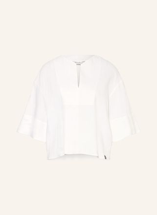 Max Mara Blusenshirt Sospiro Mit Leinen Und 3/4-Arm weiss