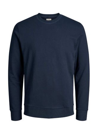 Jack & Jones Herren Regular Fit Pullover JJEHOLMEN SWEAT CREW NECK NOOS 12136886,,, Einfarbig,, Gr. X-Small, Blau (Navy Blazer Fit: Reg Fit)