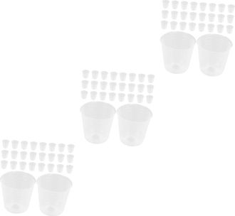 BESPORTBLE 150st&uuml;cke Durchsichtige Pflanzt&ouml;pfe F&uuml;r Orchideen Und Sukkulenten Atmungsaktive Anzuchtt&ouml;pfe Mit L&ouml;chern F&uuml;r Optimale Pflanzenpflege F&uuml;r Gartenbedarf 