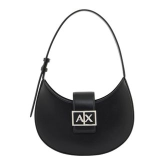 A|X Armani Exchange Crescent Shape Schultertasche - - Bags - Damen - Schwarzk - ONE SIZE