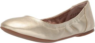 Amazon Essentials Damen Ballerinas Belice Zum Hineinschlüpfen, Gold, 39.5 EU Weit