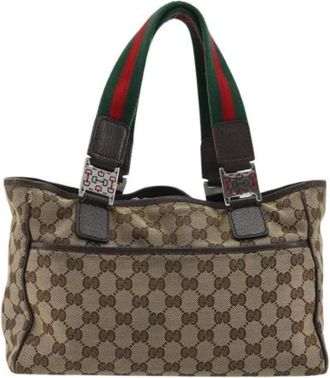 Gucci Sac &agrave; main en cuir pr&eacute;-poss&eacute;d&eacute; - Femme - Pre-owned - Brun - Taille: ONE Size