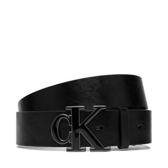 Calvin Klein G&uuml;rtel Calvin Klein Ck Enamel Buckle 40Mm LV04D7150G Schwarz