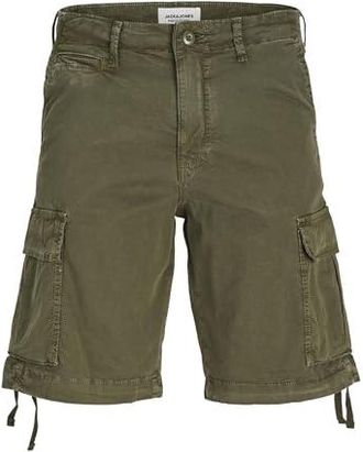 Jack & Jones Jpstcole Jjtucker Cargo Short Sn, Olive Night/Detail:Solid, XL Homme