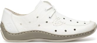 Rieker Halbschuhe Rieker L1715-80 Wei&szlig;