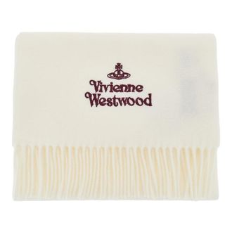 Vivienne Westwood Logo embroidery scarf Woman One Size