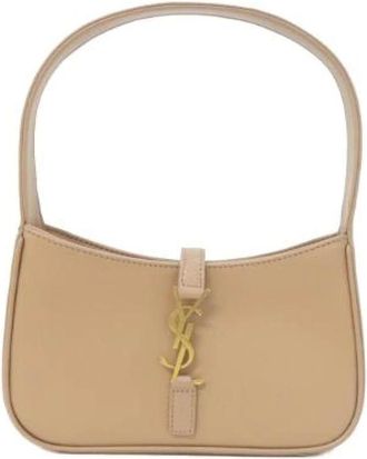 Saint Laurent Pre-owned LE 5 A 7 Mini Calf Shoulder Bag - Femme - Pre-owned - Beige - Taille: ONE Size