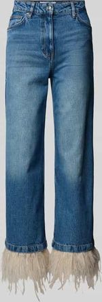 Iro Straight Fit Jeans mit Federn