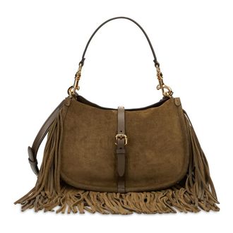 Etro Femme, Sacs, Brun, Taille: ONE Size Sac Moyen Mod&egrave;le en Daim avec Franges