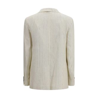 Max Mara Womens Beige Linen Blazer Clothing