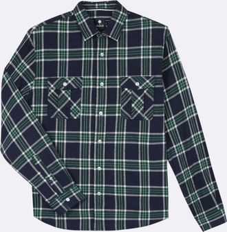 Faguo Chemise à poches en coton marine