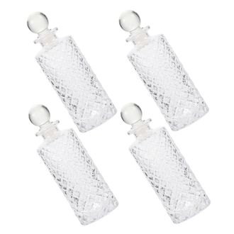 BESPORTBLE 4st&uuml;cke Glas-duftflaschen Aromatherapie-Flaschen Tisch-aromaflaschen Dekorative Flaschen Transparent Nachf&uuml;llbare Glasflaschen Elegante Duftflaschen F