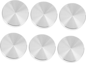 DOITOOL 6 Stück Teiliges Aluminiumrundscheiben mit Gewinde Gehärteter Glasplatten Adapter für Kaffeetische Bürotische und Esstische Einfache Montage Stabile K