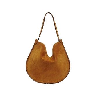 Isabel Marant Sac Oskan Hobo Soft en cuir de veau velours tress&eacute;