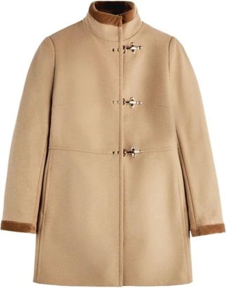 Fay Femme, Vestes, Beige, Taille: 40 FR Manteau en laine